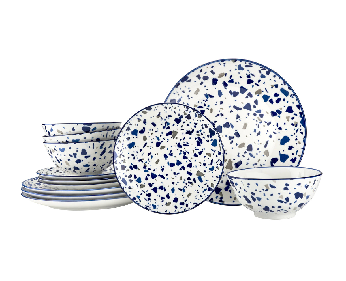 Godinger Pica 12 Piece Porcelain Dinner Set - Service for Four — La ...