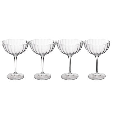 Mikasa Treviso Crystal Coupe Glass 4pc Set — La Belle Table